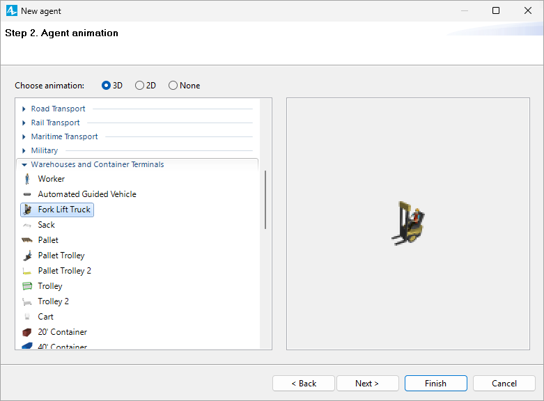 2. Modeling forklifts | AnyLogic Help